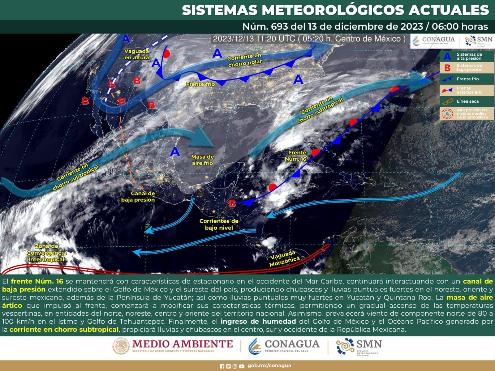 FRENTE FRÍO 16 GENERARÁ LLUVIAS Y DESCENSO DE TEMPERATURA EN COAHUILA ...